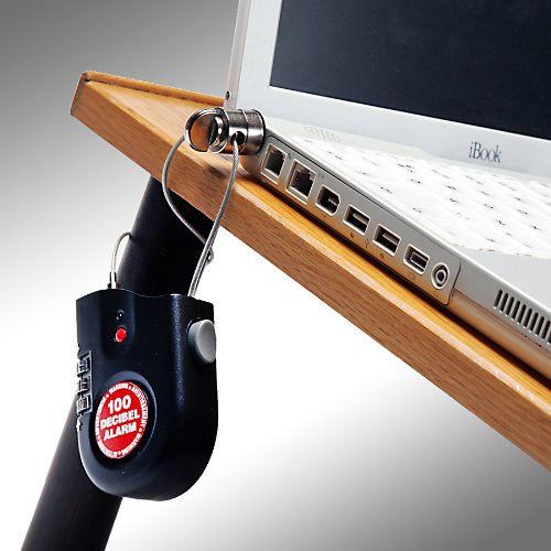 ReTrak Retractable Cable Lock with Alarm