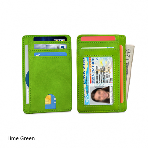 Slim Minimalist RFID Blocking Leather Wallet - 20 Colors